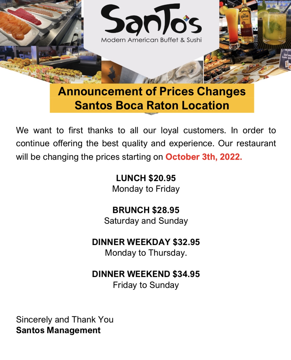 SanTo's Buffet – We Serve All You Can Eat